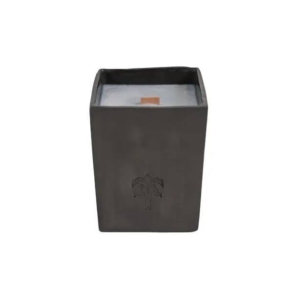 Place Of Ëlms Third Eye Sunrise Handcrafted Clay Candle - Grey