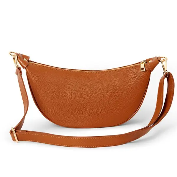 BETSY & FLOSS Ambra Crossbody Waist Bag In Tan - Brown