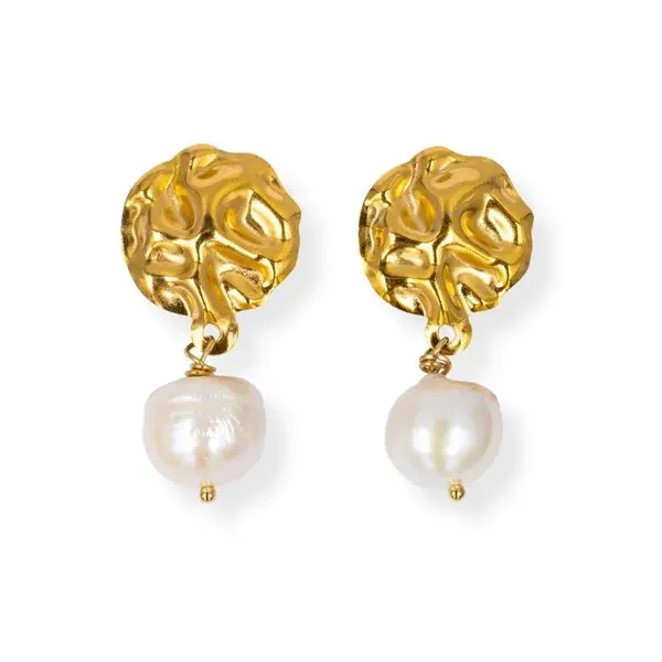 MARTINA ROZENBERG SMIRA JEWELRY Ondaluz Statet Pearls Earrings - Gold