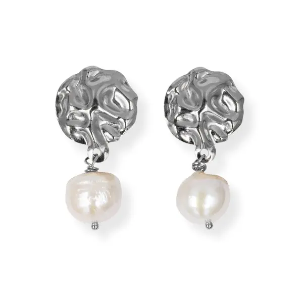 MARTINA ROZENBERG SMIRA JEWELRY Ondaluz Statet Pearls Earrings - Silver