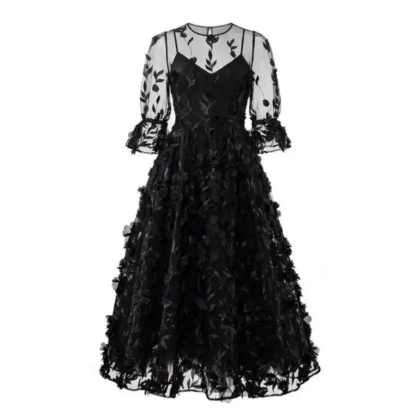 MATSOUR'I Cocktail Dress Franceska Midi - Black