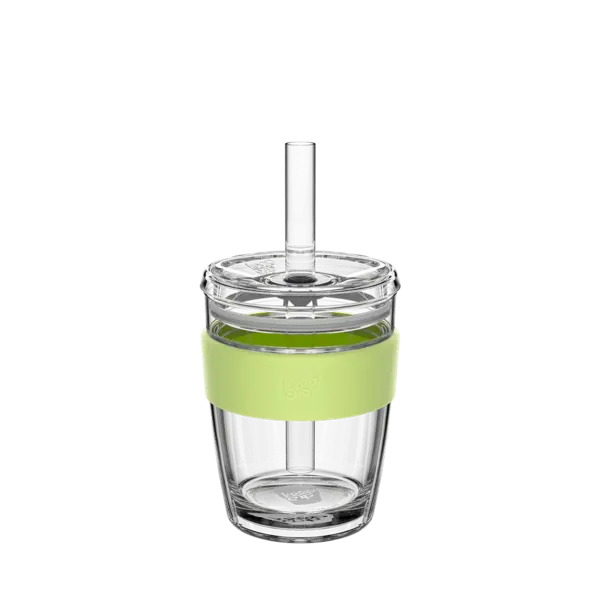 KEEPCUP Cold Cup Longplay Boba Straw Lid -12oz/340ml Reusable Coffee Cup Matcha - Green