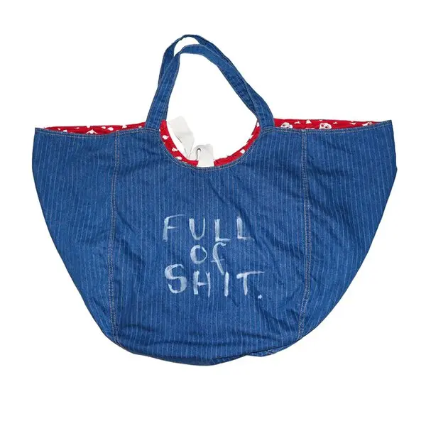 LOVE AND NOSTALGIA Full Of Shit Bag - Blue