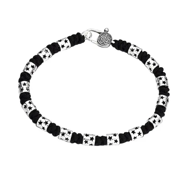 ALTAR™ ORNAMENTS CO. Silver / Black Galaxy Bracelet - Silver/black