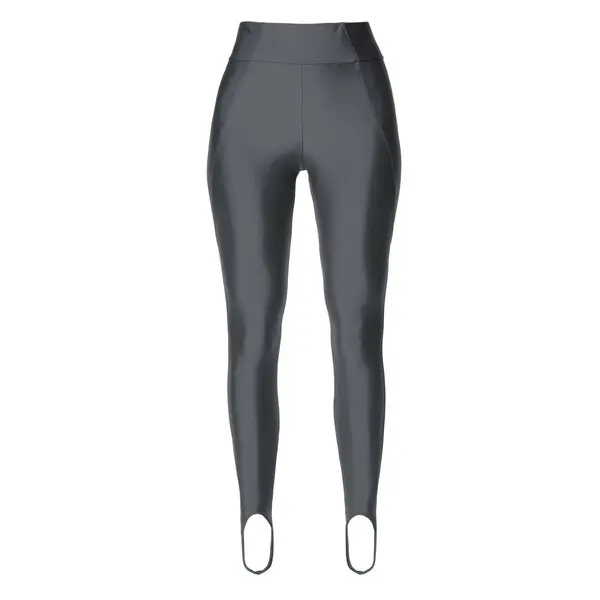 AGGI BY HALEWSKI Gia Smoked Pearl Elastic Stirrup Leggings - Black