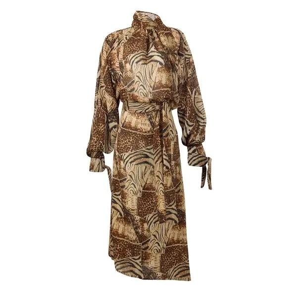 PALOMA LIRA Tiger Dress - Brown