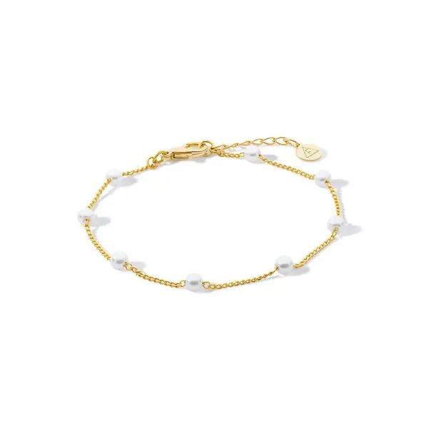 FORMATION CO. JEWELLERY Gaia Pearl Chain Bracelet - Gold