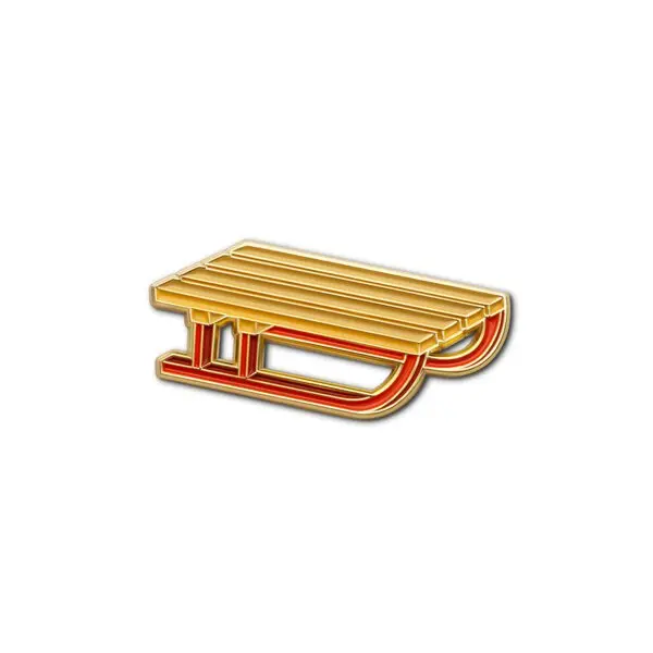 MAKE HEADS TURN Neutrals / Enamel Pin Sleigh - Brown