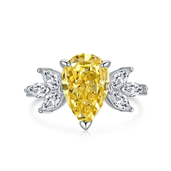 VIVIANA HALIL Silver / Yellow The November Ring In Sterling Silver - Silver/yellow