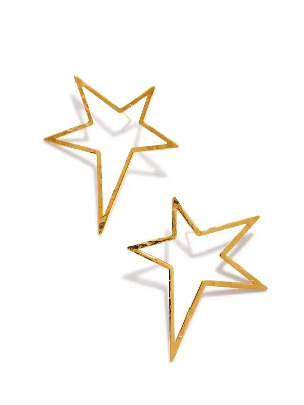 JAREDJAMIN Shooting Star Dust Post Earrings - Gold
