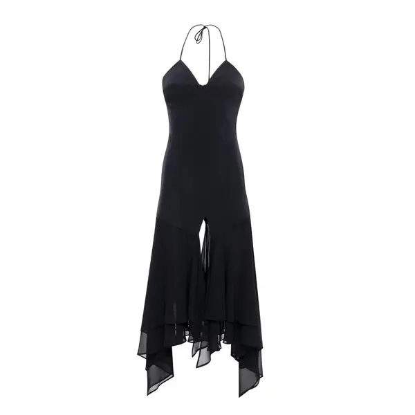 Sélone Caliste Handkerchief Dress - Black