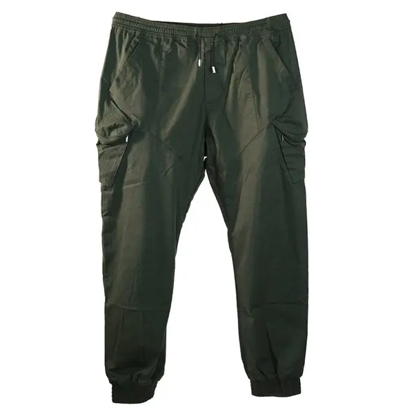 SMART AND JOY Cargo Trousers Tightened At The Ankles - Green