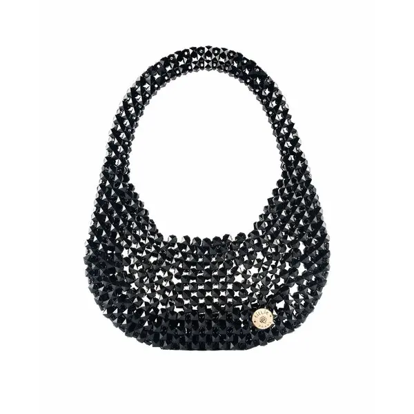 TILLIE BEADS Classic Bead Bag - Black