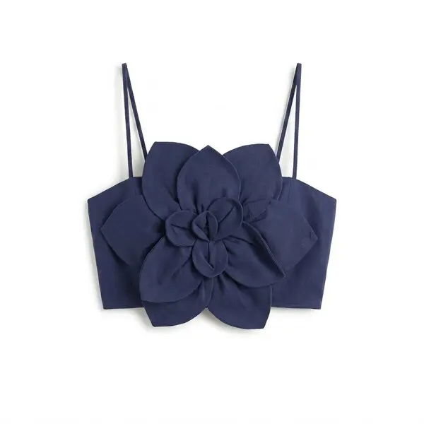 Yumi Kim Sahara Navy Linen Top - Blue