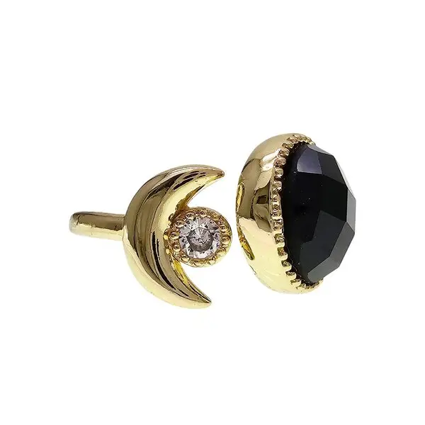 FARRA Agate And Zircon Open Ring
