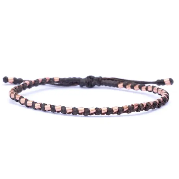 HARBOUR UK The Healer Copper Rope Bracelet - Brown