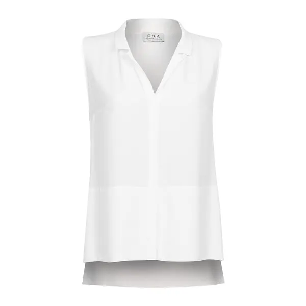 GINTA Asymmetric Hem Blouse