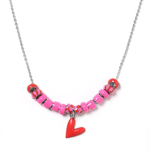 PINNOLE I Love You Necklace - Red