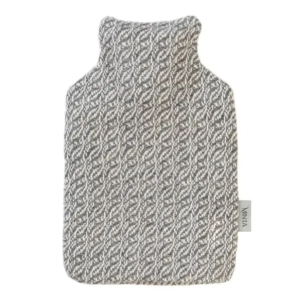 ARAMINTA CAMPBELL Fern Alpaca Hot Water Bottle - Grey