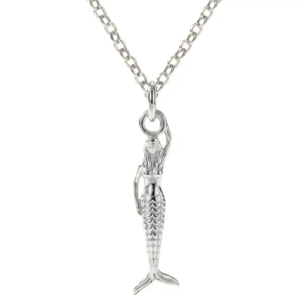 DAINTY LONDON Maxi Mermaid Necklace Zennor - Silver