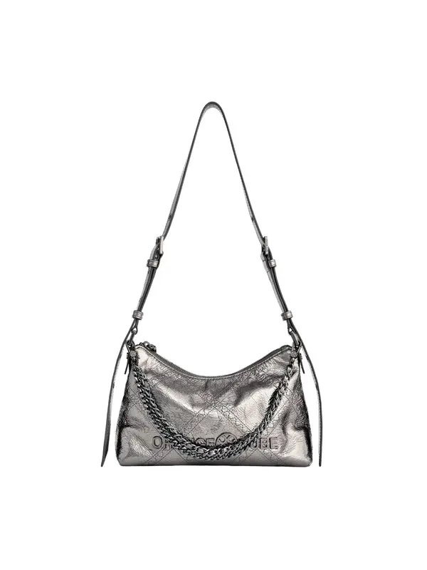 ORANGE CUBE Metropolitan Shoulder Bag Silver - Black
