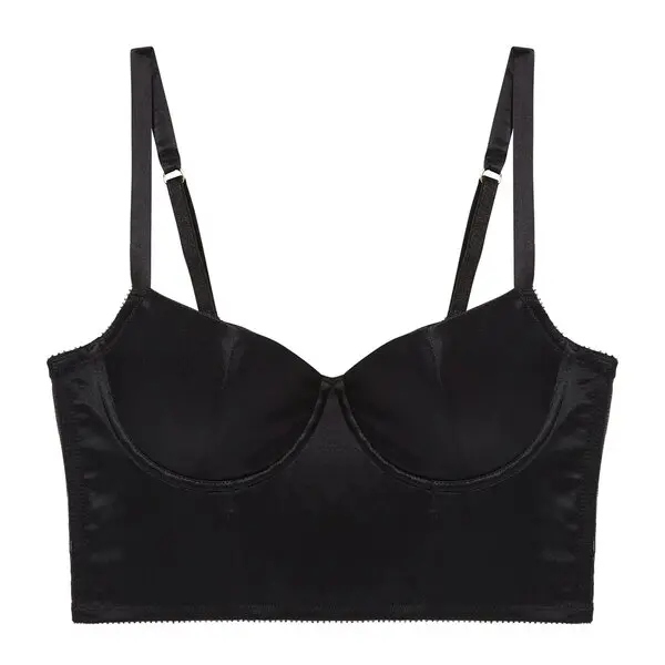 JOURNELLE Iris Underwire Crop Bustier Noir - Black