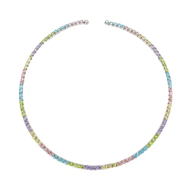TALITA LONDON Inner Light Choker Silver Candy - Gray