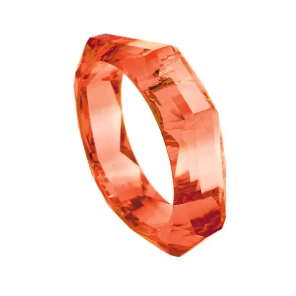 MICHAEL NASH JEWELRY Susanna Faceted Acrylic Bangle - Orange