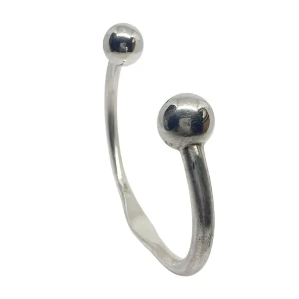 TG-JEWELLERY BY TAMARA GERVASIO Solid Recycled Sterling Cuff Torque Bangle – Handcrafted Sterling - Silver
