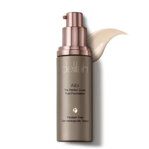 DELILAH Neutrals / Alibi The Perfect Cover Fluid Foundation Lily - Brown