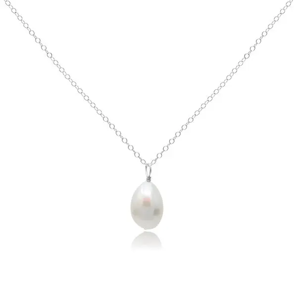 KIRI & BELLE Florence Baroque Pearl Pendant Sterling Necklace - Silver
