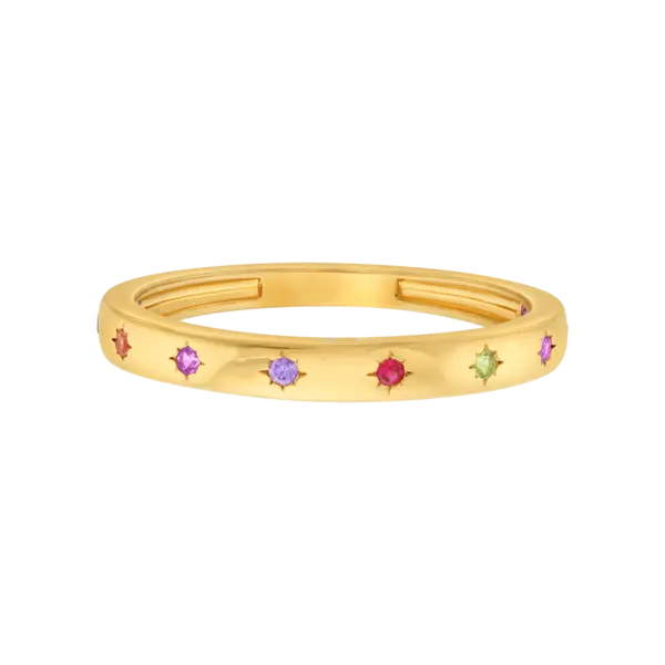 LA KAISER Gold Starburst Ring
