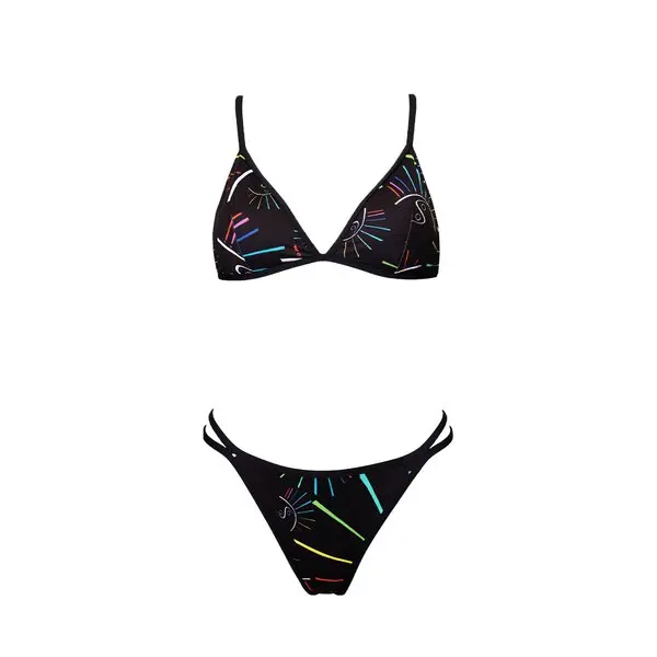 AULALA PARIS Aulala X Frost Sol Kissed Bikini Set - Black