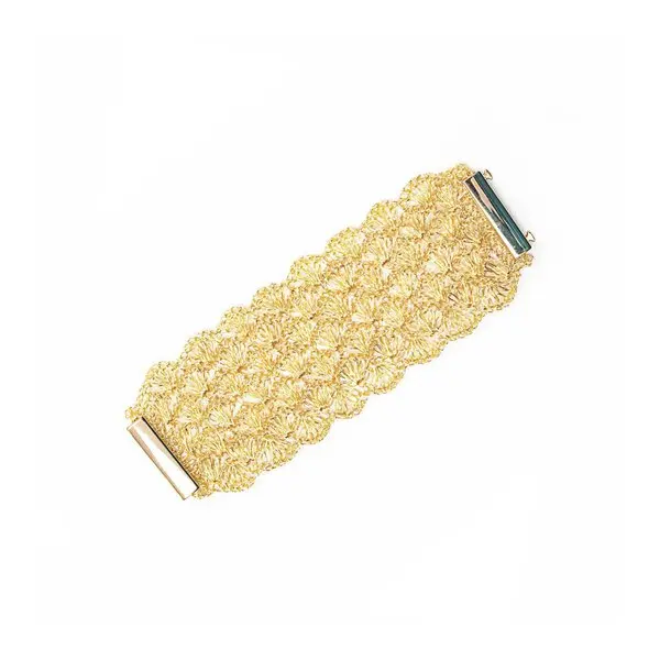 LAVISH BY TRICIA MILANEZE All Shells Maxi Handmade Bracelet - Gold