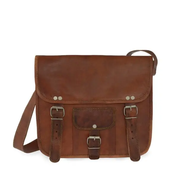 VIDA VIDA Vida Vintage Leather Day Satchel - Brown