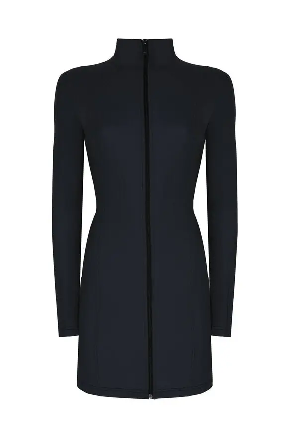 NO'DESIGN Zip-up Navy Mini Dress - Blue