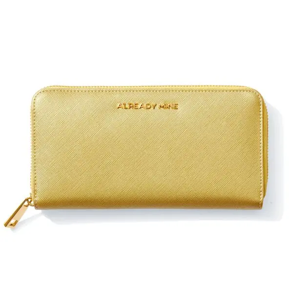 ALREADY MINE Manifestation Wallet – Wealth & Prosperity - Gold