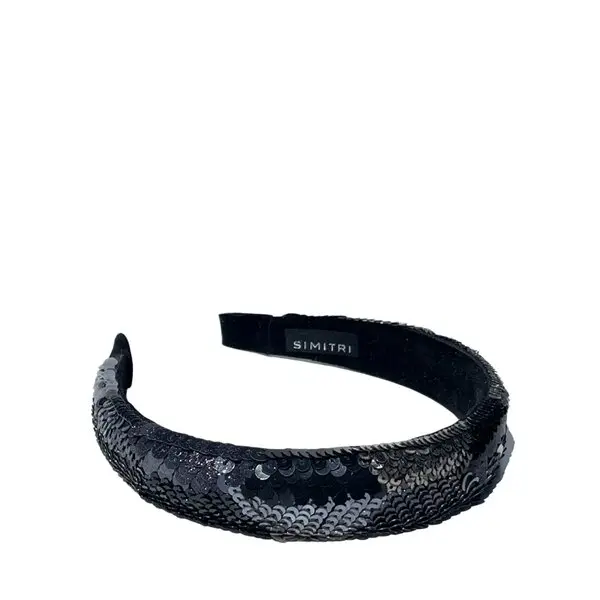 SIMITRI Black / Grey Black Zigzag Headband