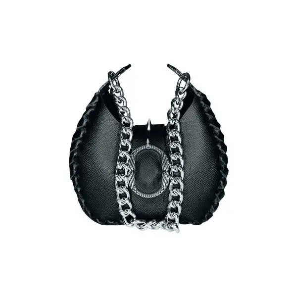 RUJ HERITAGE Mini Hobo Bag - Black