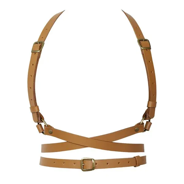 BADASS & GODDESS LEATHER Real Leather Harness Artemis - Brown