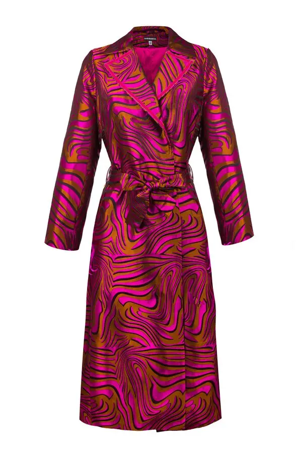 ANDREEVA Raspberry Marilyn Coat № 23 - Red