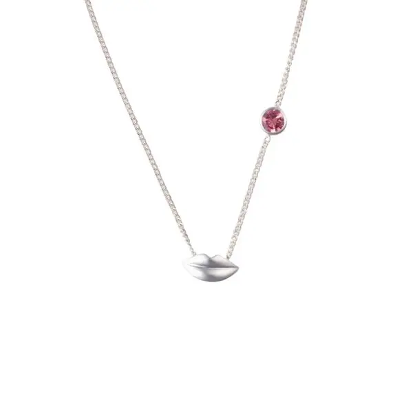 INARI JEWELLERY Amour Necklace With Pink Tourmaline - Silver