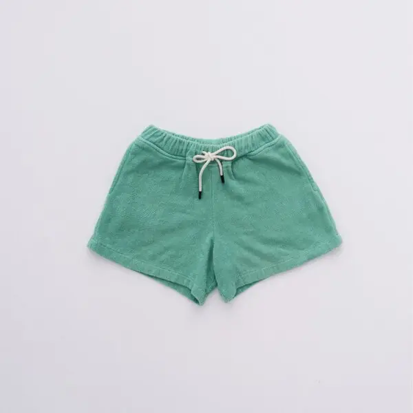LITTLE MARINER Sage Terry Shorts - Green