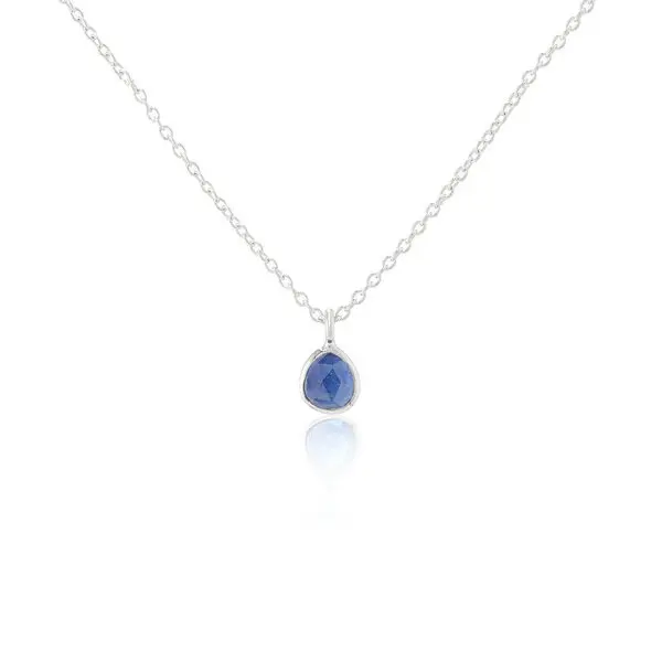 AUREE JEWELLERY Hampton Sapphire & Sterling Silver Necklace - Blue