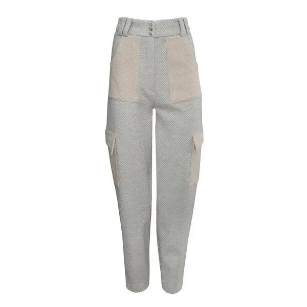 VESTIAIRE D'UN OISEAU LIBRE Neutrals Alpaca Wool Trousers - Gray