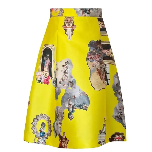 MAXJENNY Knee-length Skirt Sicily - Yellow