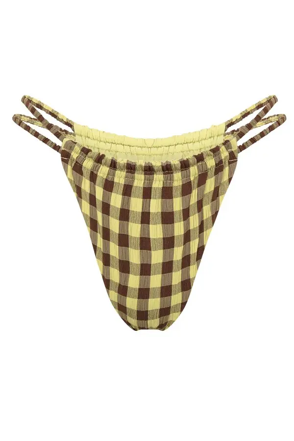 WILD LOVERS LONDON Cabana Bikini Bottoms - Yellow