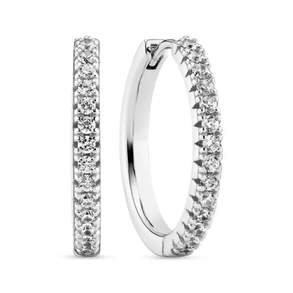 SIF JAKOBS JEWELLERY Earrings Ellera & White Grande - Silver