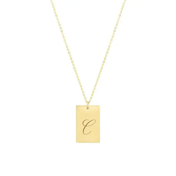 SET & STONES Stella Initial Necklace - Gold