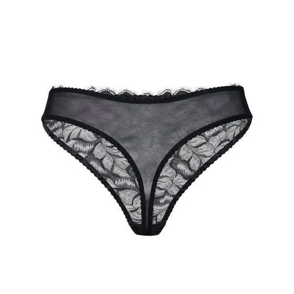 DARILY UNDERWEAR String Panties Panther - Black